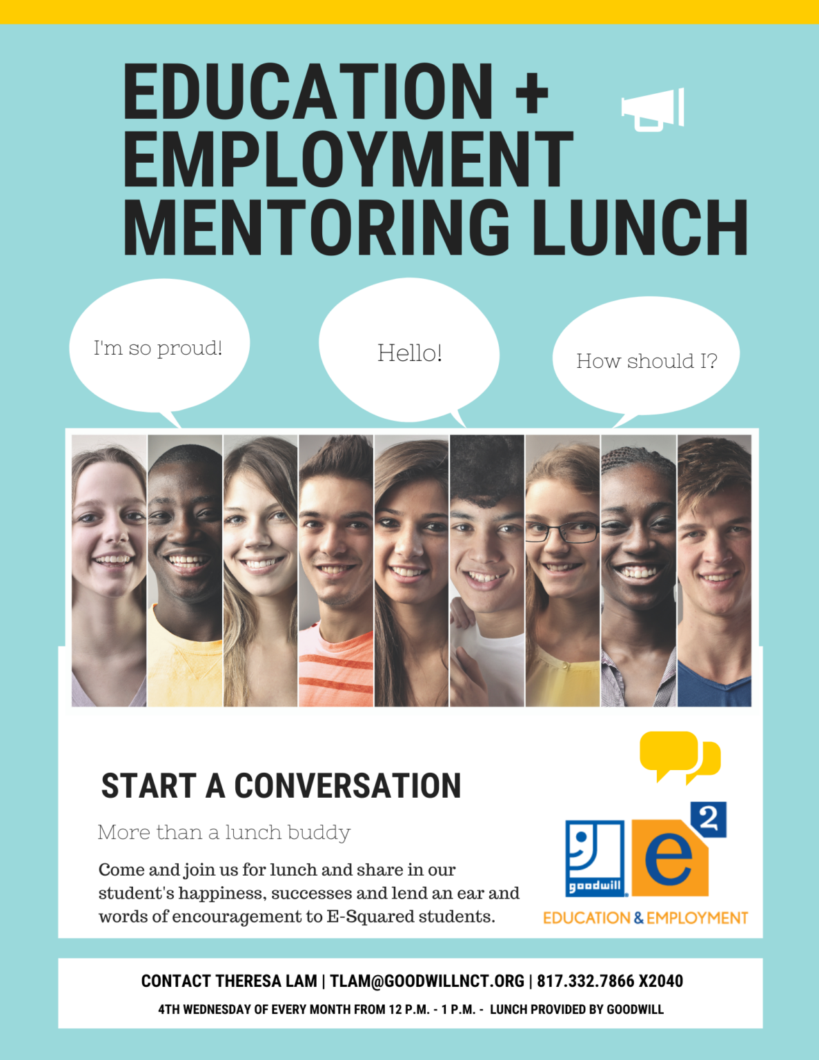 E-Squared Mentoring Lunch | Goodwill North Central Texas